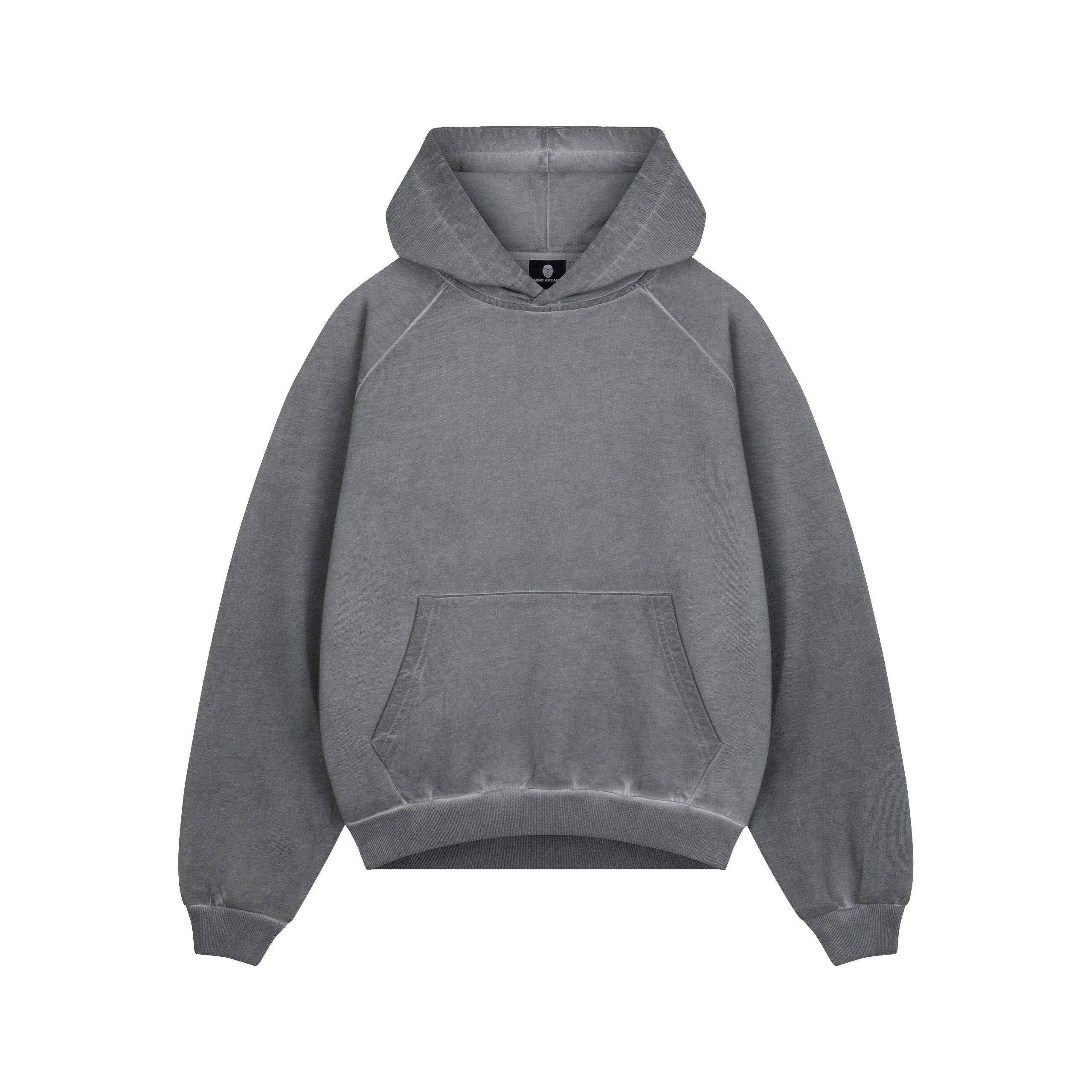 Dust Slate Washed Boxy Basic Hoodie – Mind Arcade
